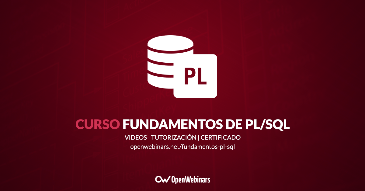 Curso de fundamentos de PL/SQL | OpenWebinars